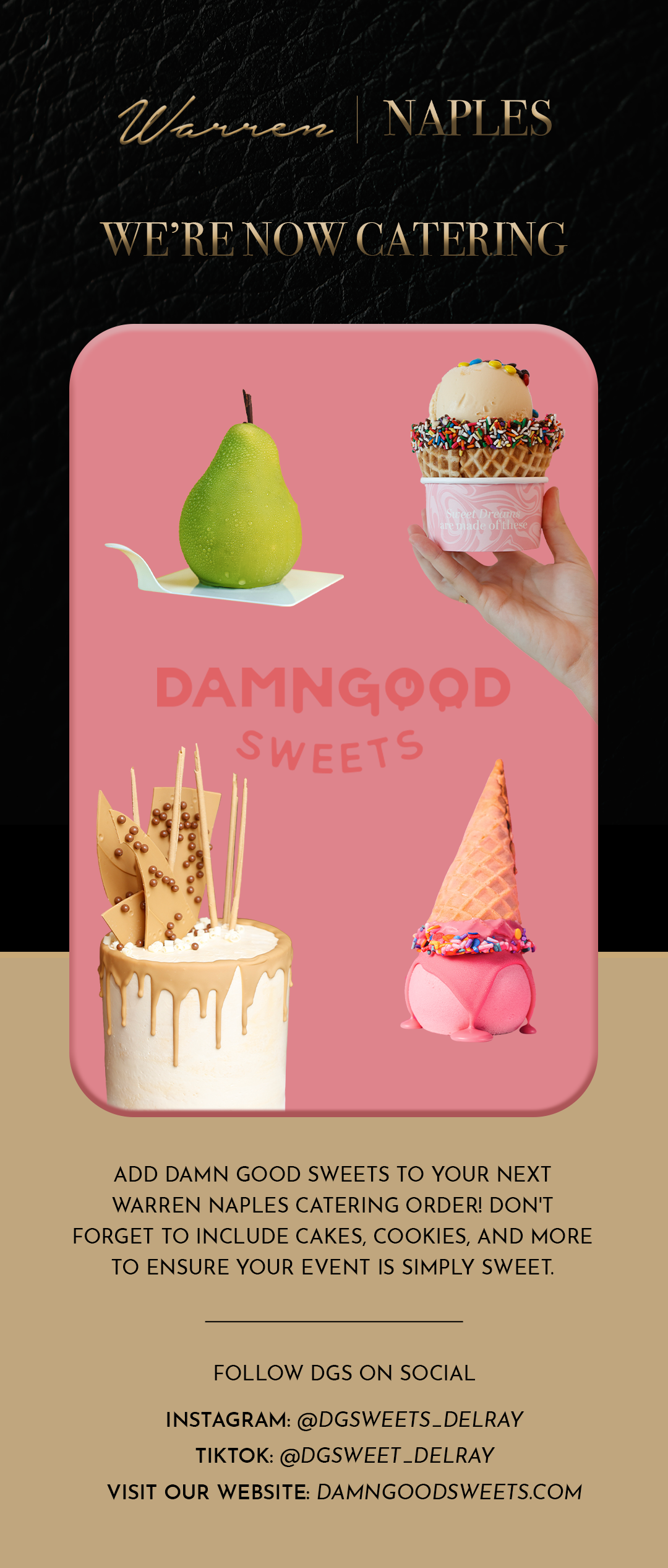 Catering & Events – DAMN GOOD SWEETS